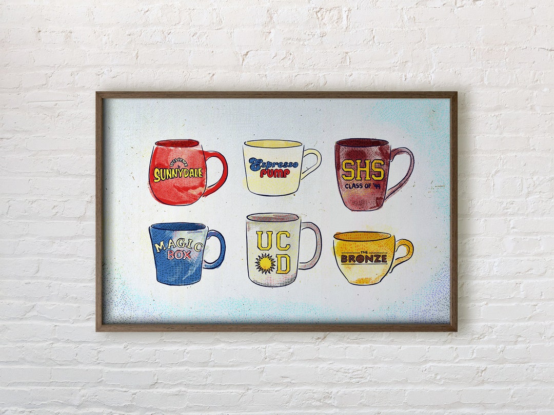 Buffy the Vampire Slayer Art Print – Sunnydale Mugs Illustration - Etsy ...