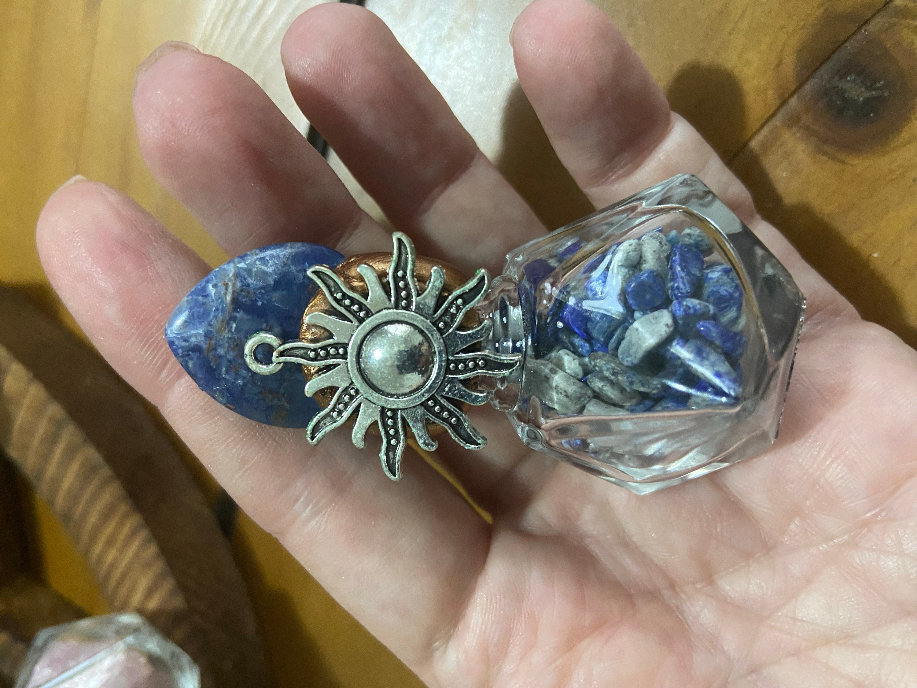 Witches Crystal Chips Potion Bottles - High Priestess Charged - Etsy