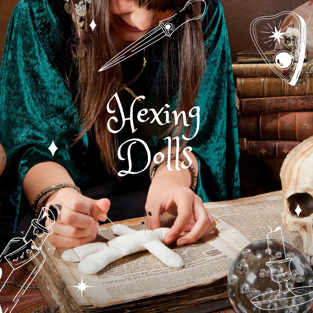 Hexing Curse Voodoo Poppet Dolls - Authentic Custom Made - High ...