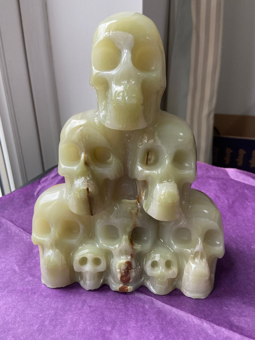 Ethically Sourced Afghan Jade Crystal Skull Tower 3.5kg - Etsy