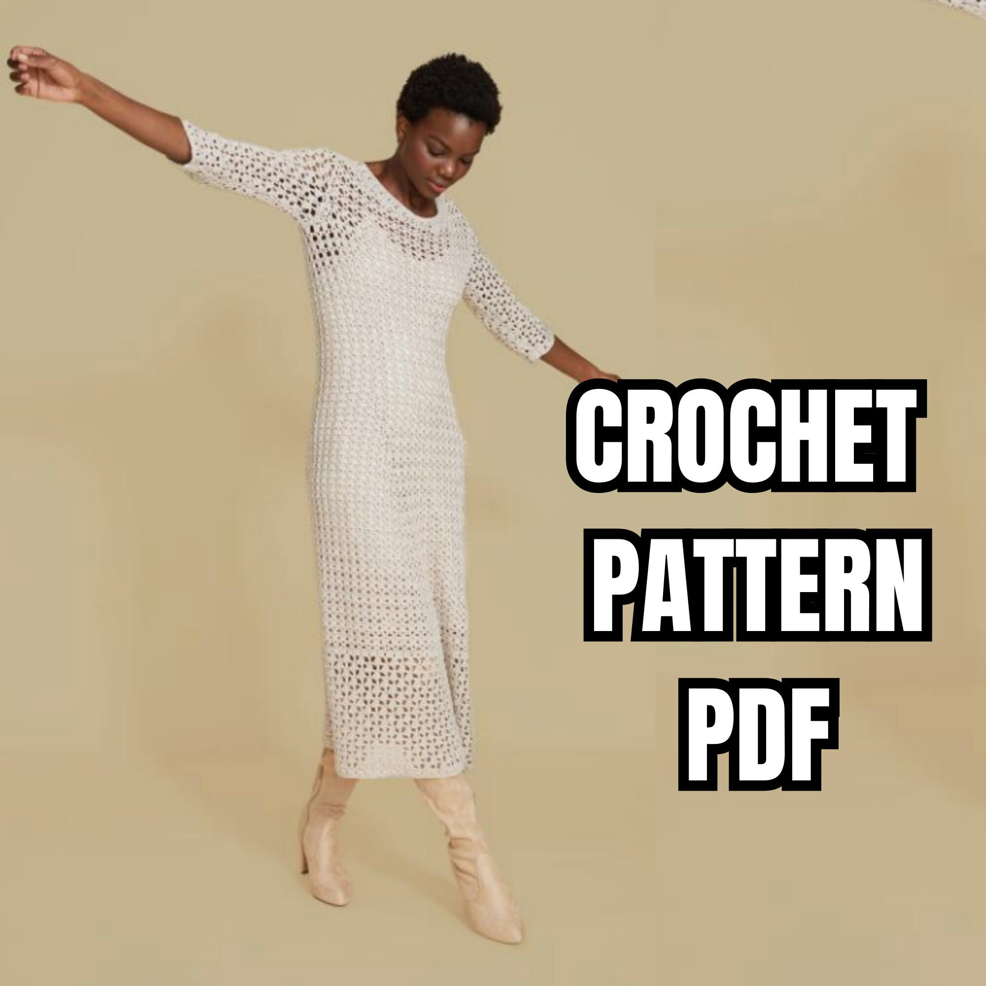 Crochet Summer Dress Pattern DIY Pattern Summer Dress PDF Pattern ...