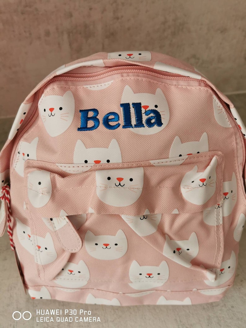 Personalised Mini Backpack Childrens Toddlers Pink Cookie the - Etsy