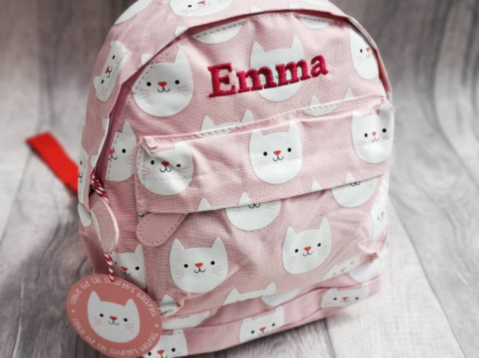 Personalised Mini Backpack Childrens Toddlers Pink Cookie the - Etsy