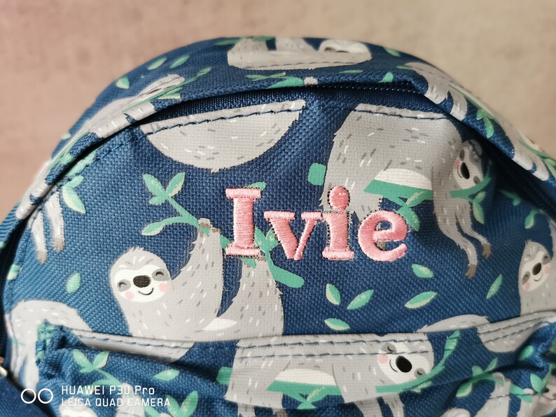 Personalised Children's Kids Backpack Sloth Gift Sloth - Etsy UK
