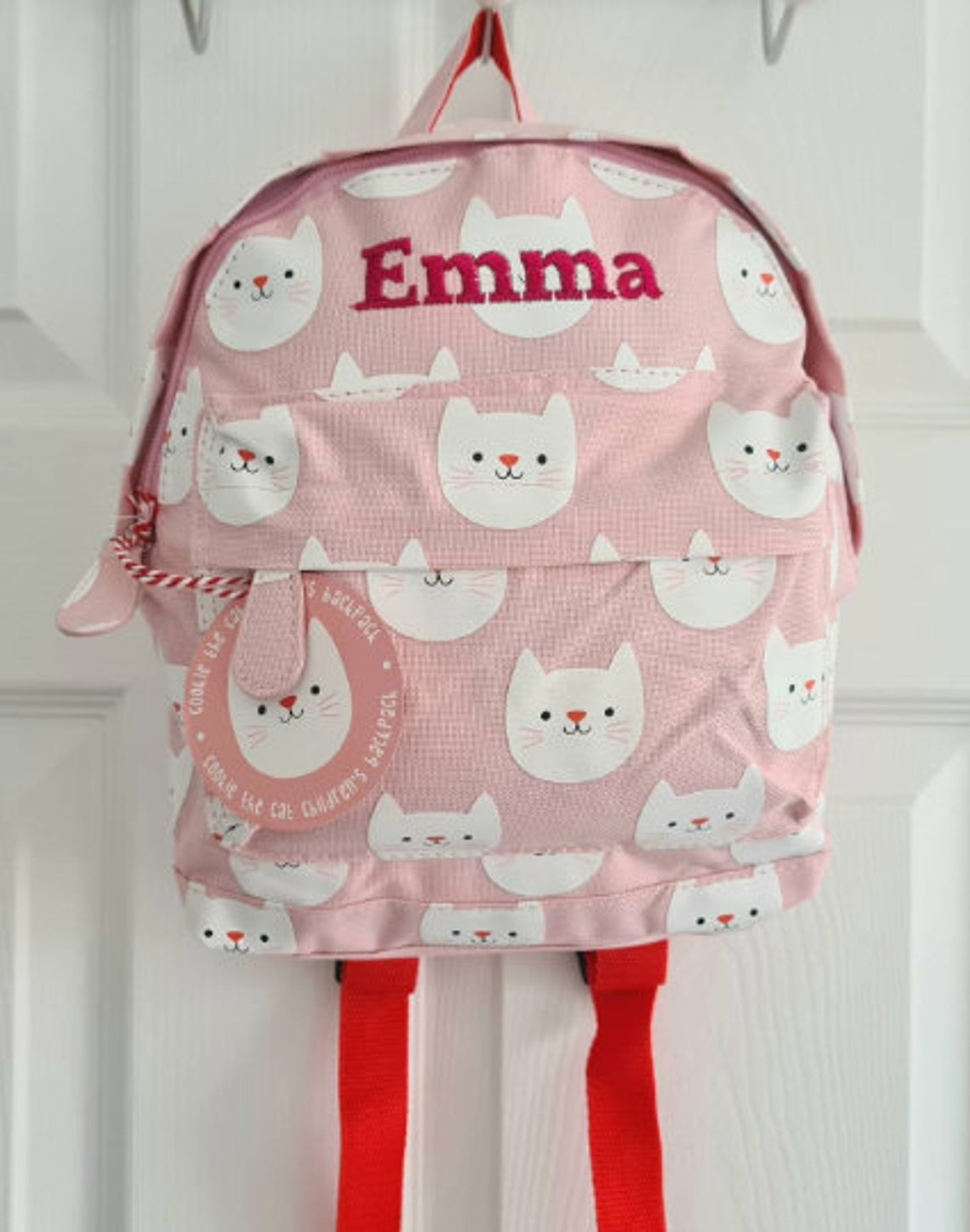 Personalised Mini Backpack Childrens Toddlers Pink Cookie the - Etsy