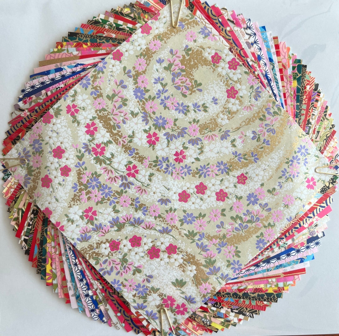 Assorted Yuzen Origami Paper, Chiyogami Designed Washi Paper, 6x6 ...