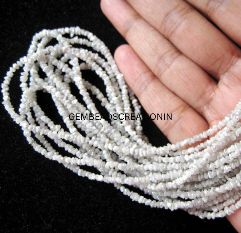 AAA Quality White Diamond Raw Uncut Beads 2-2.5mm Diamond - Etsy