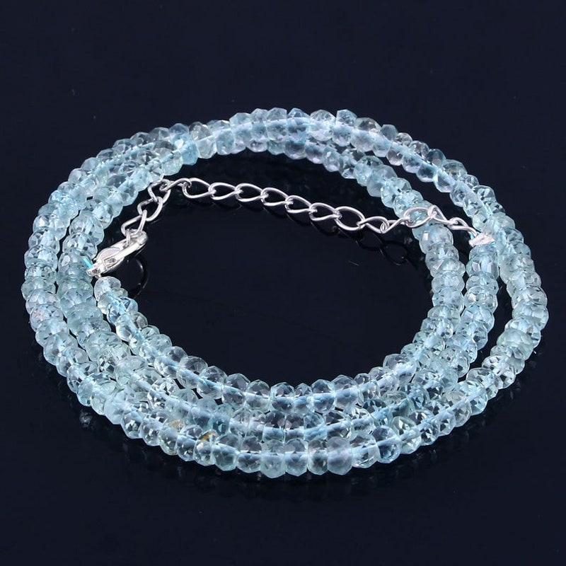 Aquamarine Necklace - Etsy