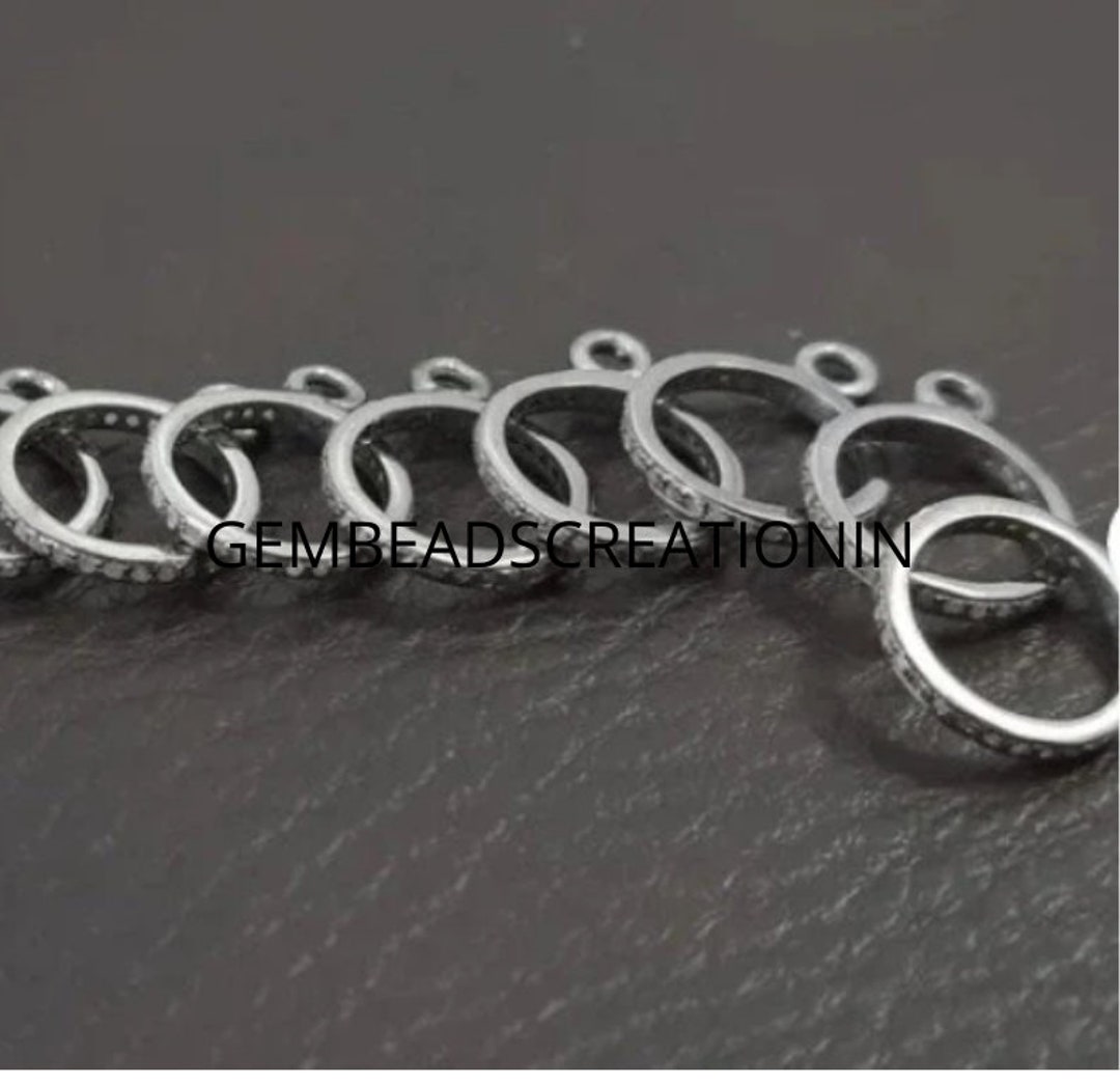 Pave Diamond Findings/diamond Lobster Jump Ring/16x12mm Diamond Clasp ...
