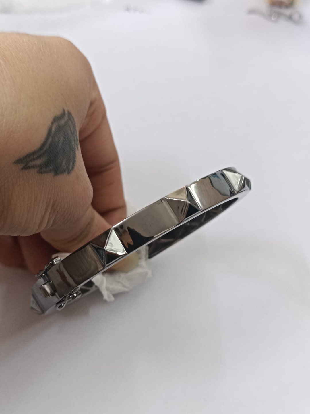 Designer Pave Diamond Bracelet Pyramid Bracelet Handmade Fine Jewelry ...