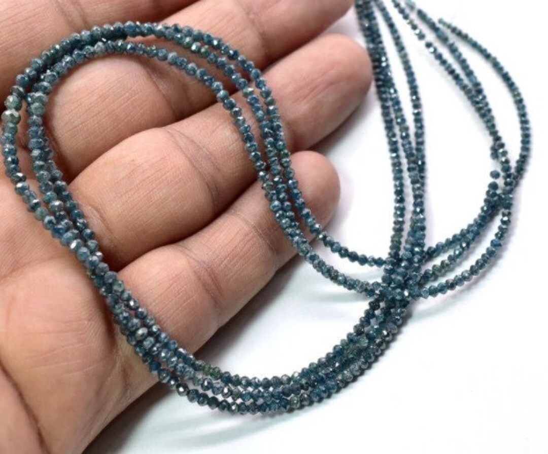 2-3mm AAA Quality Blue Diamond Beads Diamond Beads Natural Diamond ...