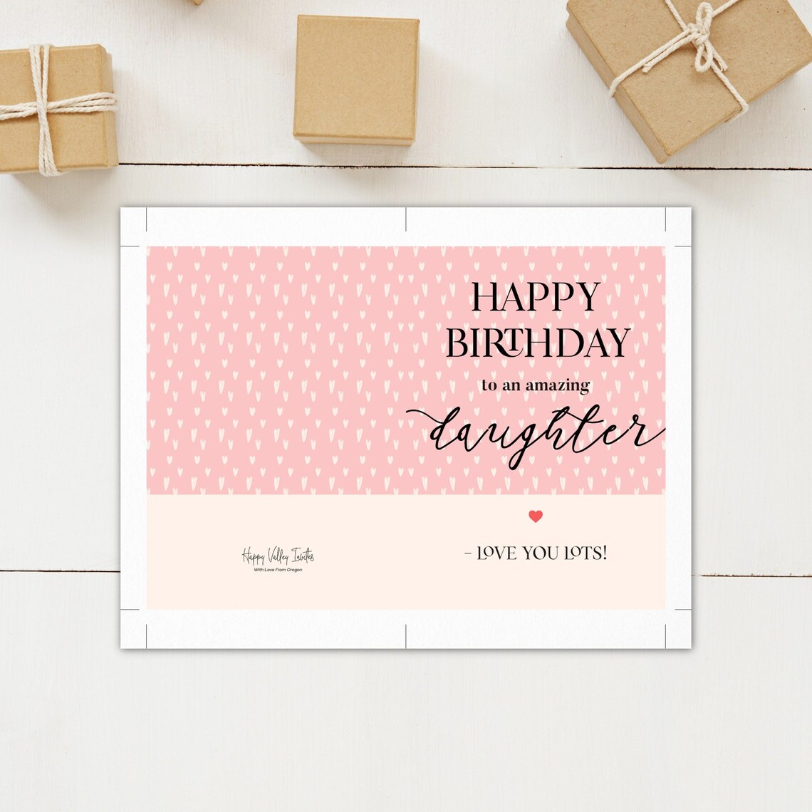 Daughter Birthday Card, Printable Birthday Card, Happy Birthday ...
