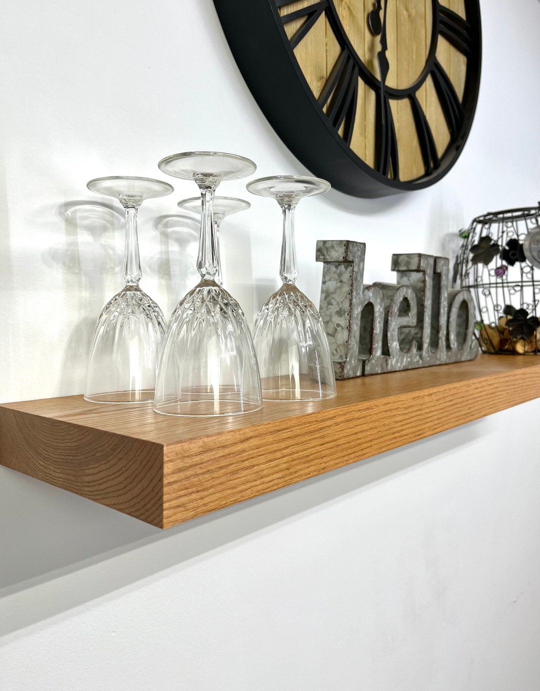 Wood Shelving, Bar Shelves, Oak Floating Shelves, Oak Wall Shelves, Oak ...