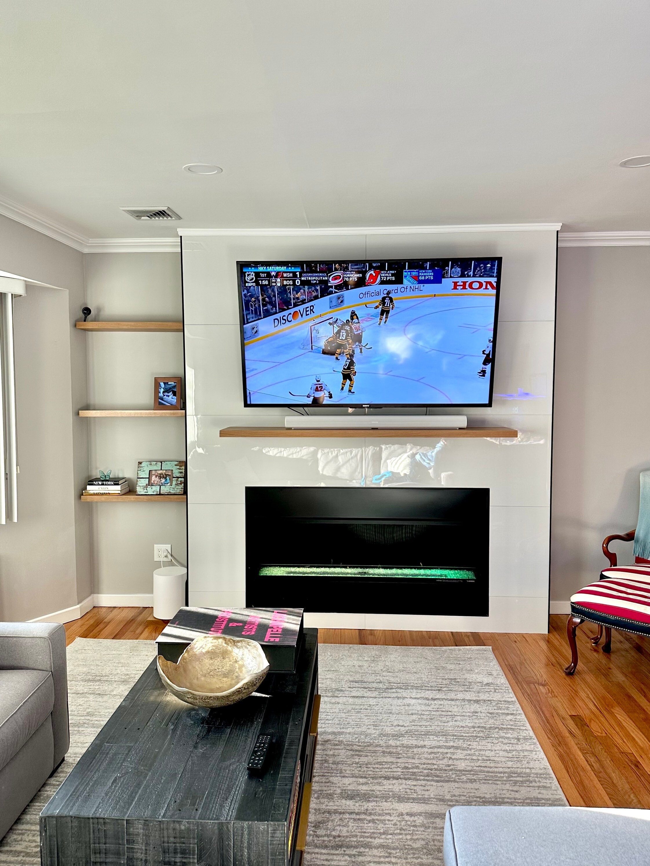 White Oak Floating Shelves White Oak Shelves Modern Floating Shelves Floating Shelves Fireplace Open Shelving Custom Floating Shelves Etsy
