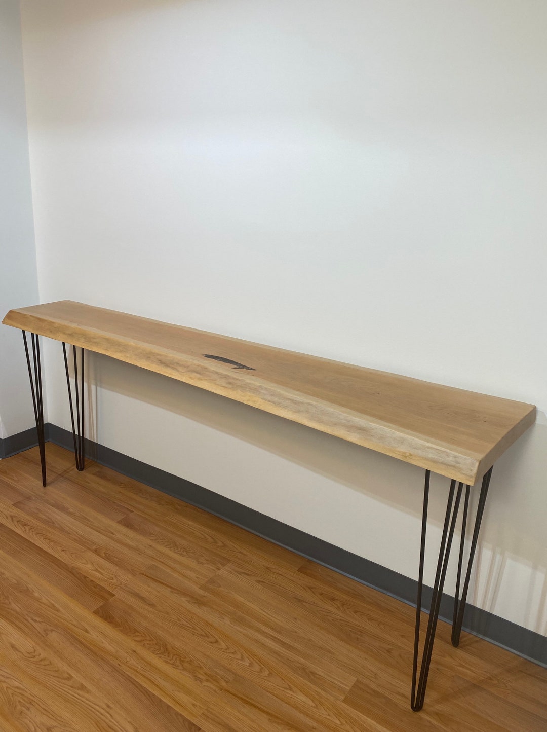 Live Edge Sofa Table, Live Edge Couch Table, Behind the Sofa Table ...