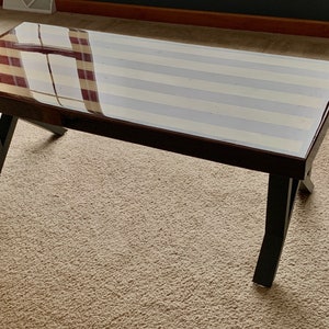 Purple Heart Coffee Table, Epoxy Resin, Modern Design - Etsy