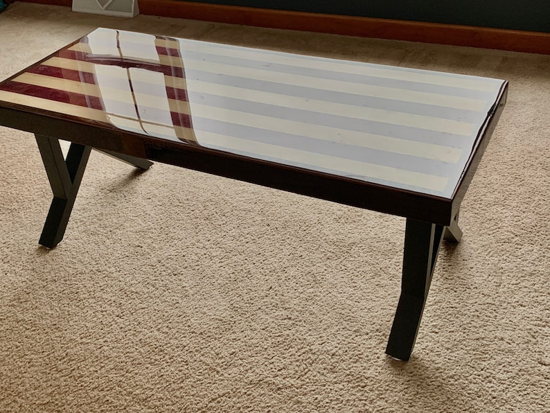 Purple Heart Table Epoxy Resin Table Modern Coffee Table - Etsy