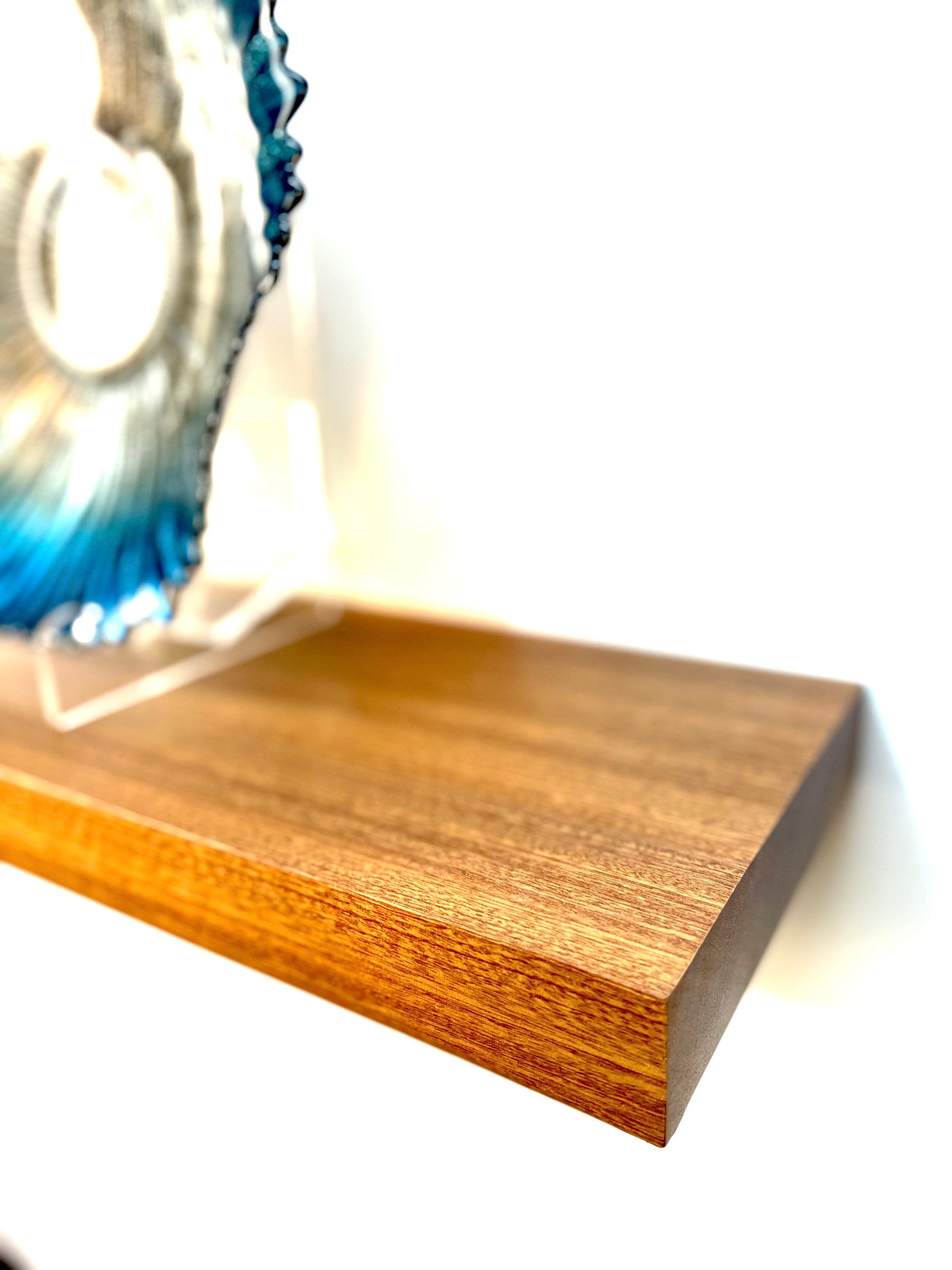 Mahogany Floating Shelves, Wooden Floating Shelves, Dark Wood Floating ...