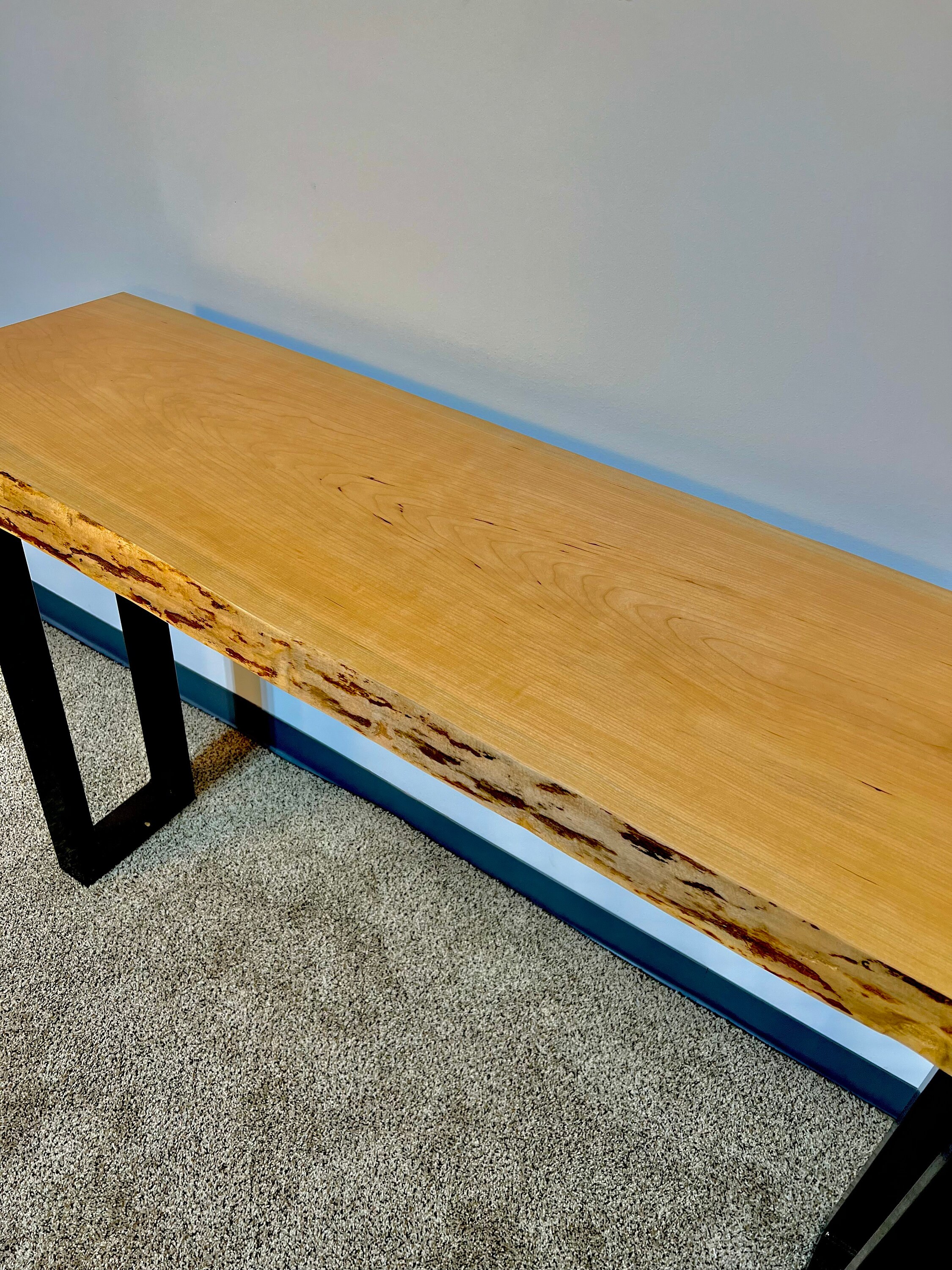 Live Edge Console Table Wood Entryway Table Narrow Hallway - Etsy