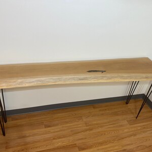 Live Edge Sofa Table, Live Edge Couch Table, Behind the Sofa Table ...