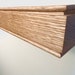 Beveled Edge Floating Shelves, Oak Shelves, Red Oak Floating Shelves ...