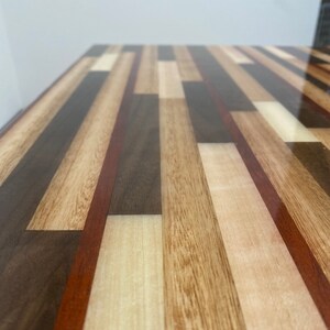 Butcher Block End Table, Wood End Tables, Wood Coffee Table, Epoxy End ...