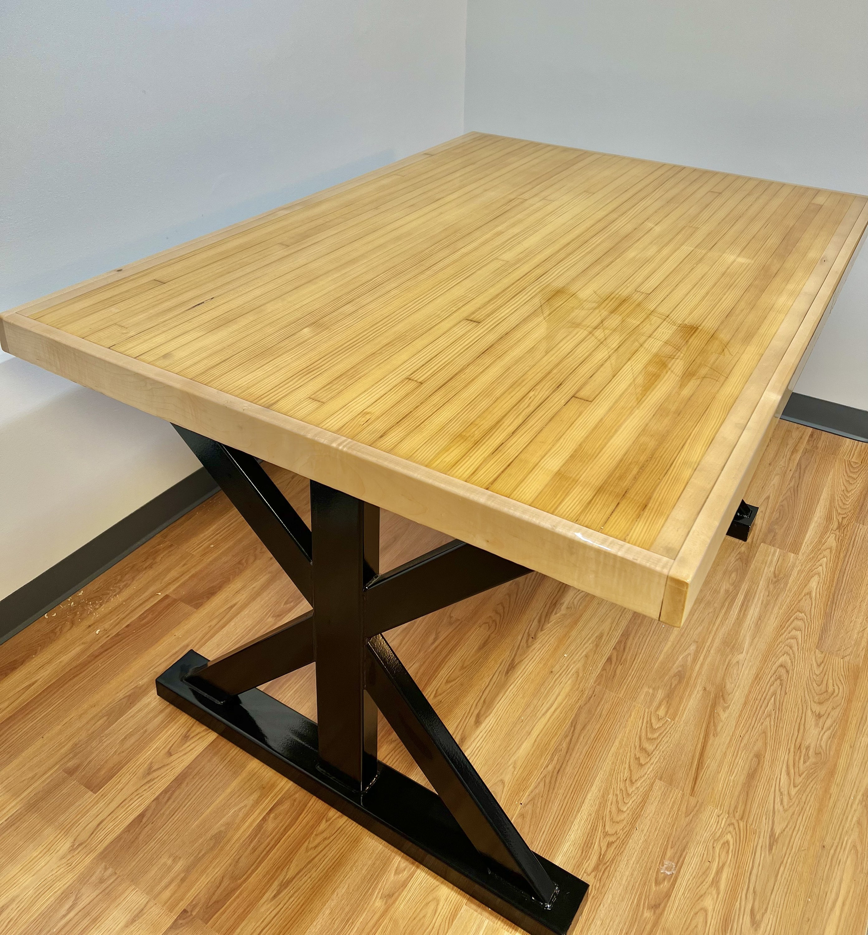 Moose Lodge Salvaged Cedar Bowling Alley Table Williamsport ...