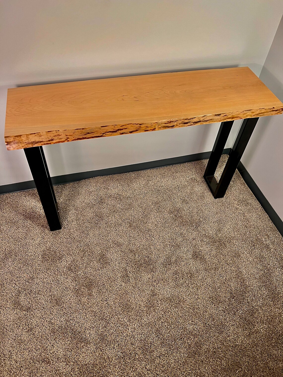 Live Edge Console Table Wood Entryway Table Narrow Hallway - Etsy