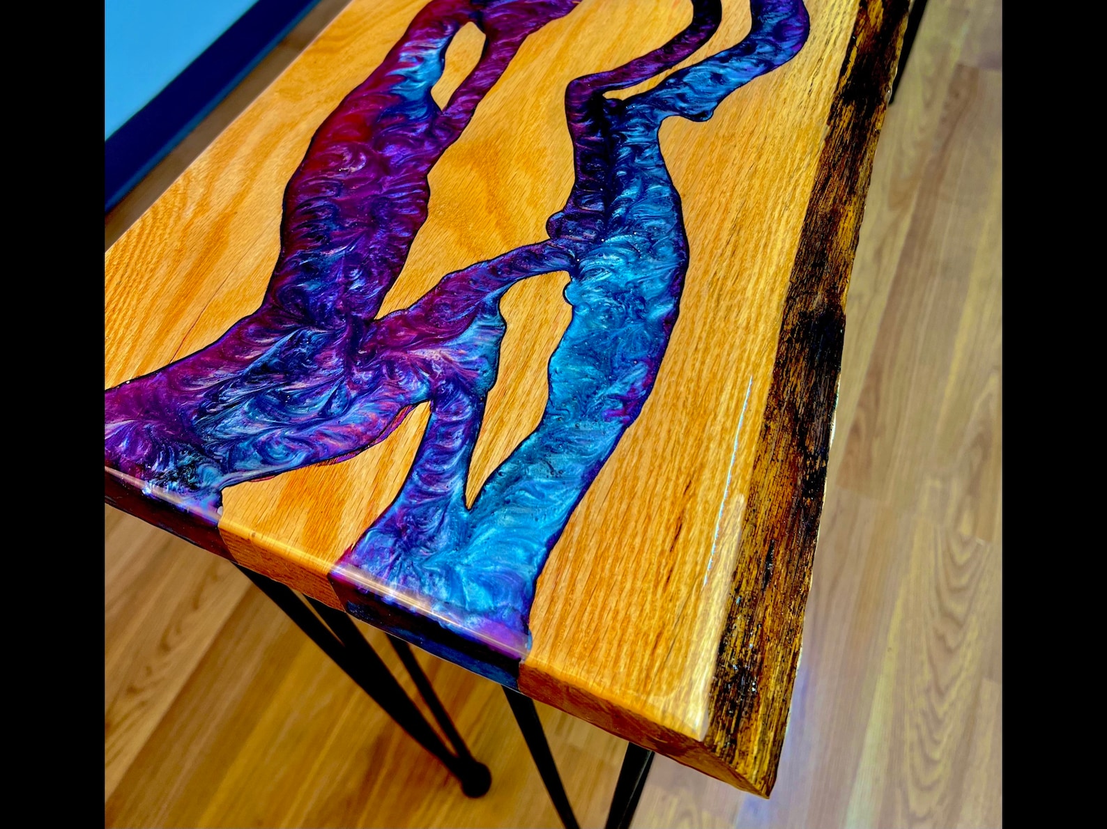 Epoxy River Table, Red Oak Epoxy Table, Epoxy Resin Table, Red Oak ...