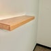 Beveled Edge Floating Shelves, Oak Shelves, Red Oak Floating Shelves ...