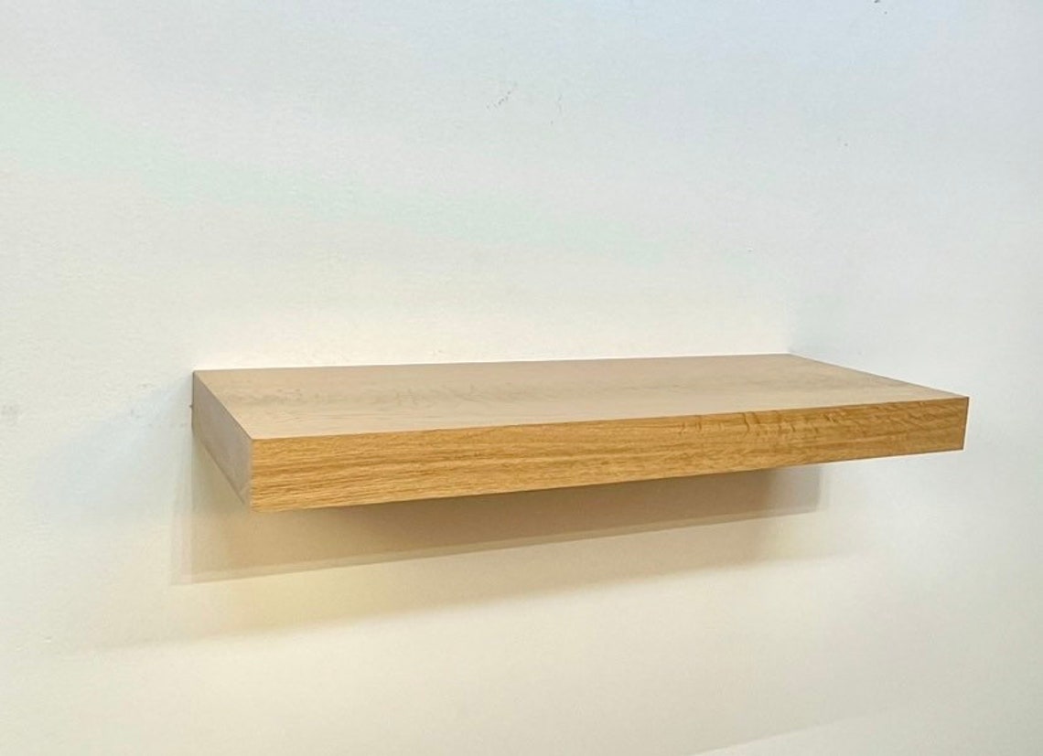 White Oak Floating Shelf, White Oak Floating Shelving, White Oak ...