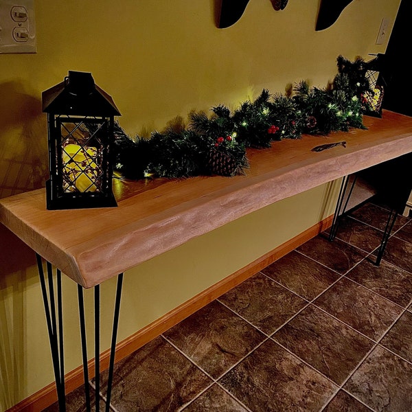 Live Edge Sofa Table - Etsy