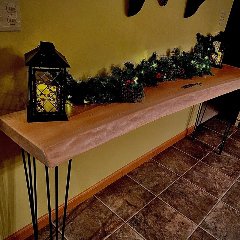 Live Edge Sofa Table - Etsy