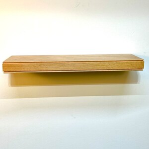 Beveled Edge Floating Shelves, Oak Shelves, Red Oak Floating Shelves ...