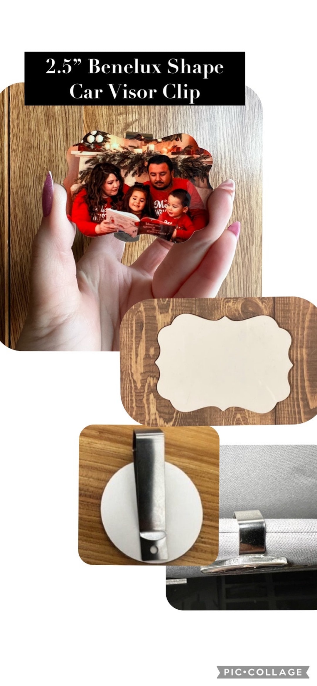 Custom Photo Car Visor Clip, Personalized Photo, Custom Photo Benelux ...