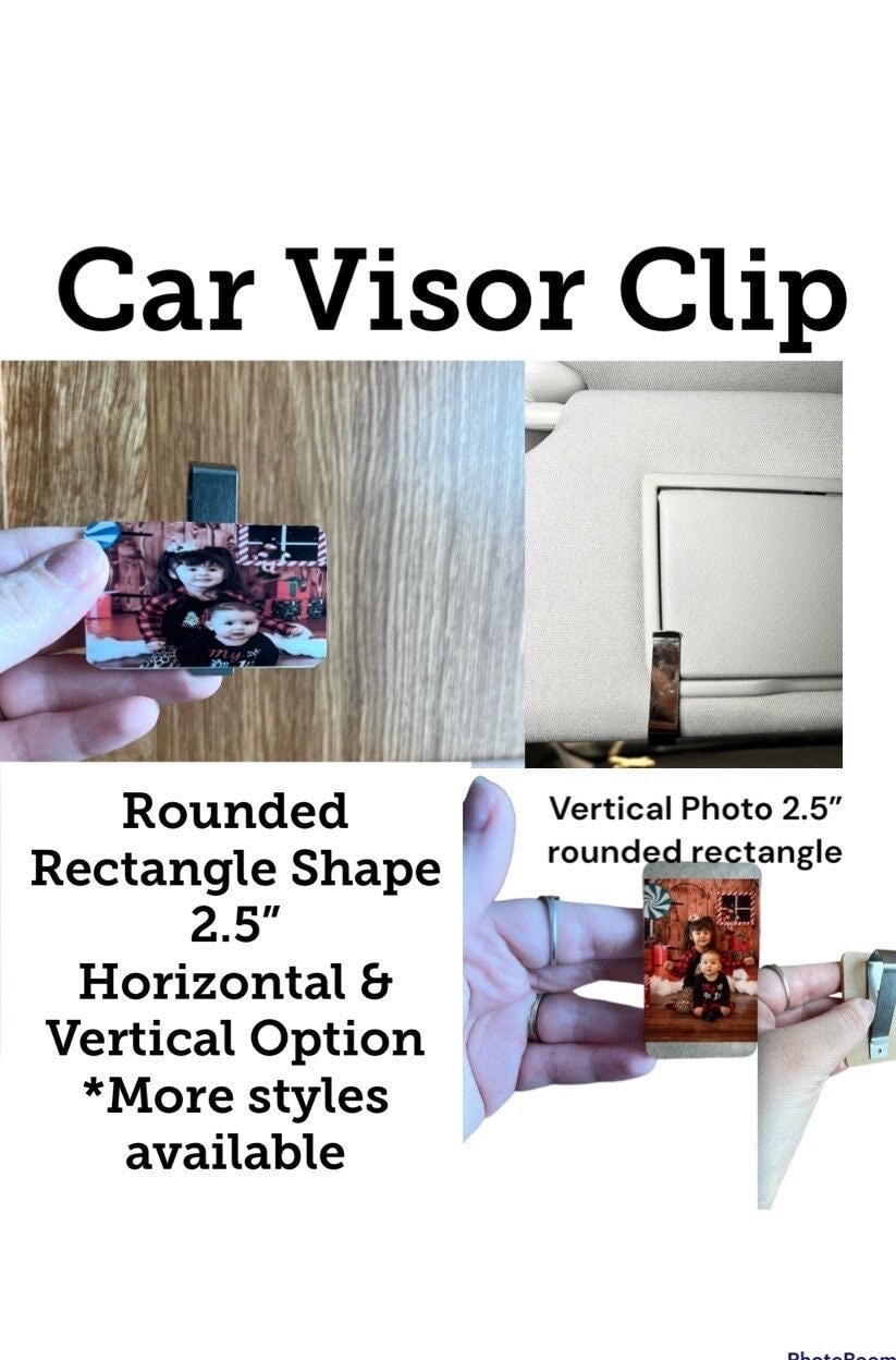 Custom Photo Car Visor Clip Personalized Photo Custom Photo - Etsy