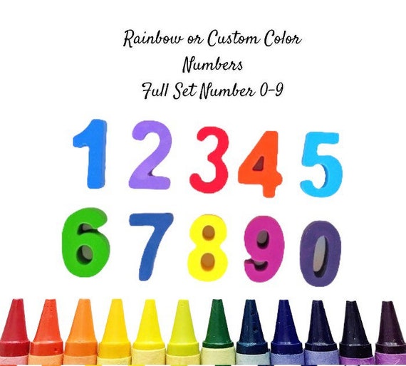 Personalized Crayons Number Crayons Math Crayons Kids | Etsy