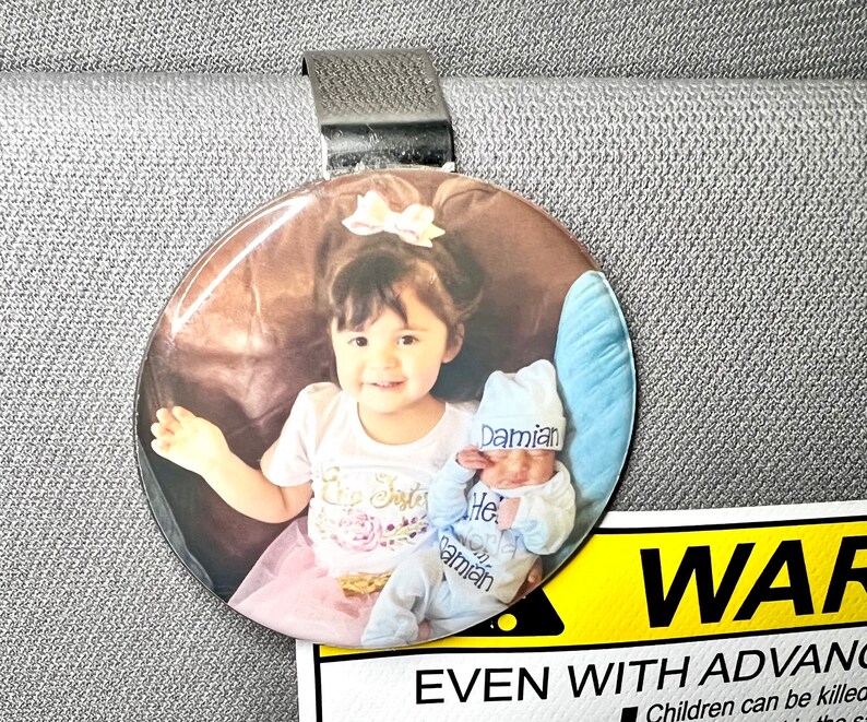 Custom Photo Car Visor Clip Car Visor Picture Frame Circle - Etsy