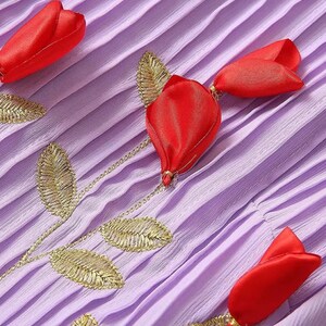 Fashion Designer Runway Vestido Women Short Sleeve Draped Floral ...