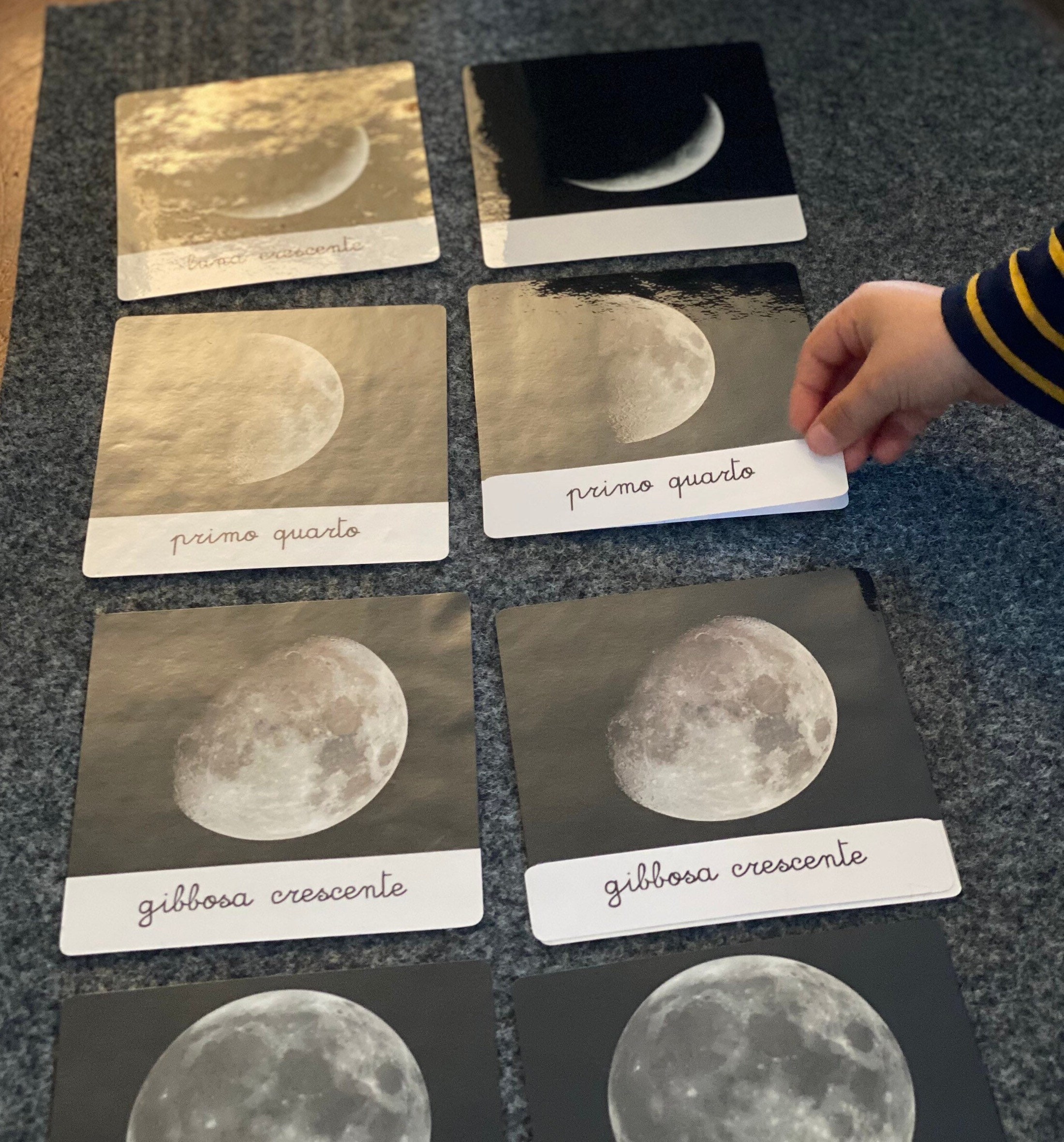 Nomenclatura montessori "las fases de la luna" - Etsy México