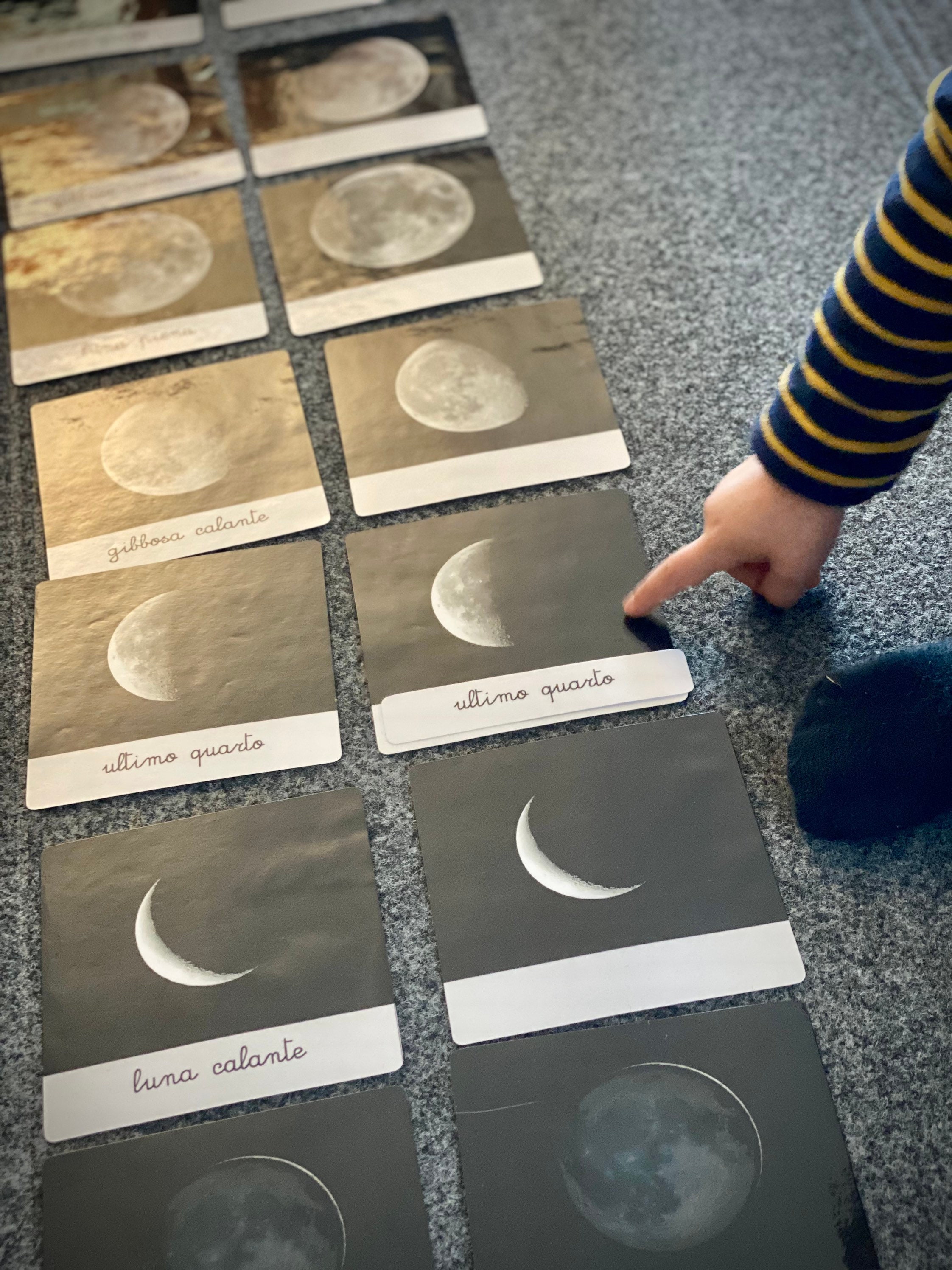 Nomenclatura montessori "las fases de la luna" - Etsy México