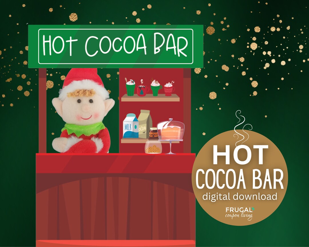 Elf Hot Cocoa Stand Christmas Elf-sized Hot Chocolate Prop Printable ...