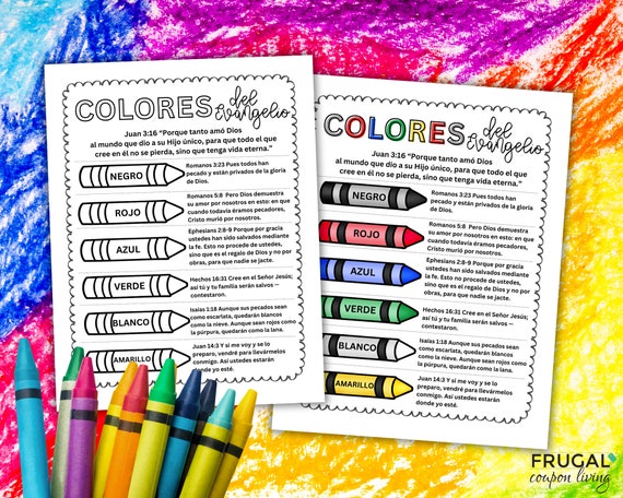 Plan De Salvacion Colores Tarjetas De Bolsillo Plan De Salvación