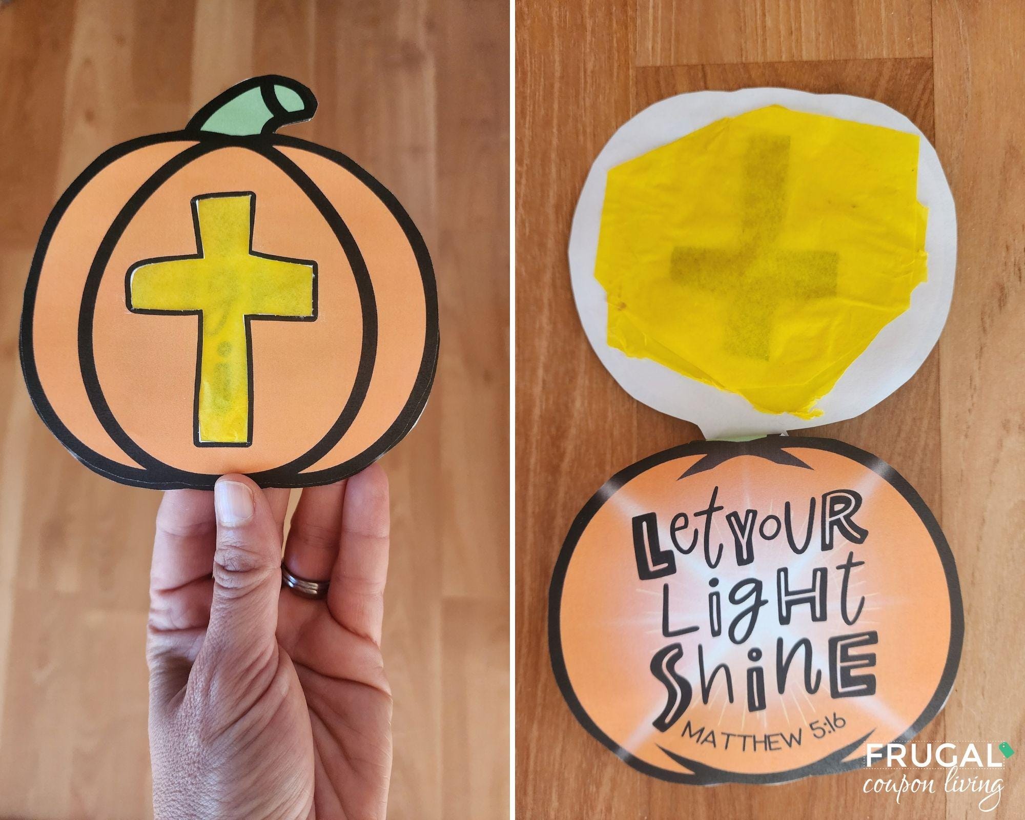 Let Your Light Shine Pumpkin Craft, Matthew 5:16 Printable Pumpkin ...