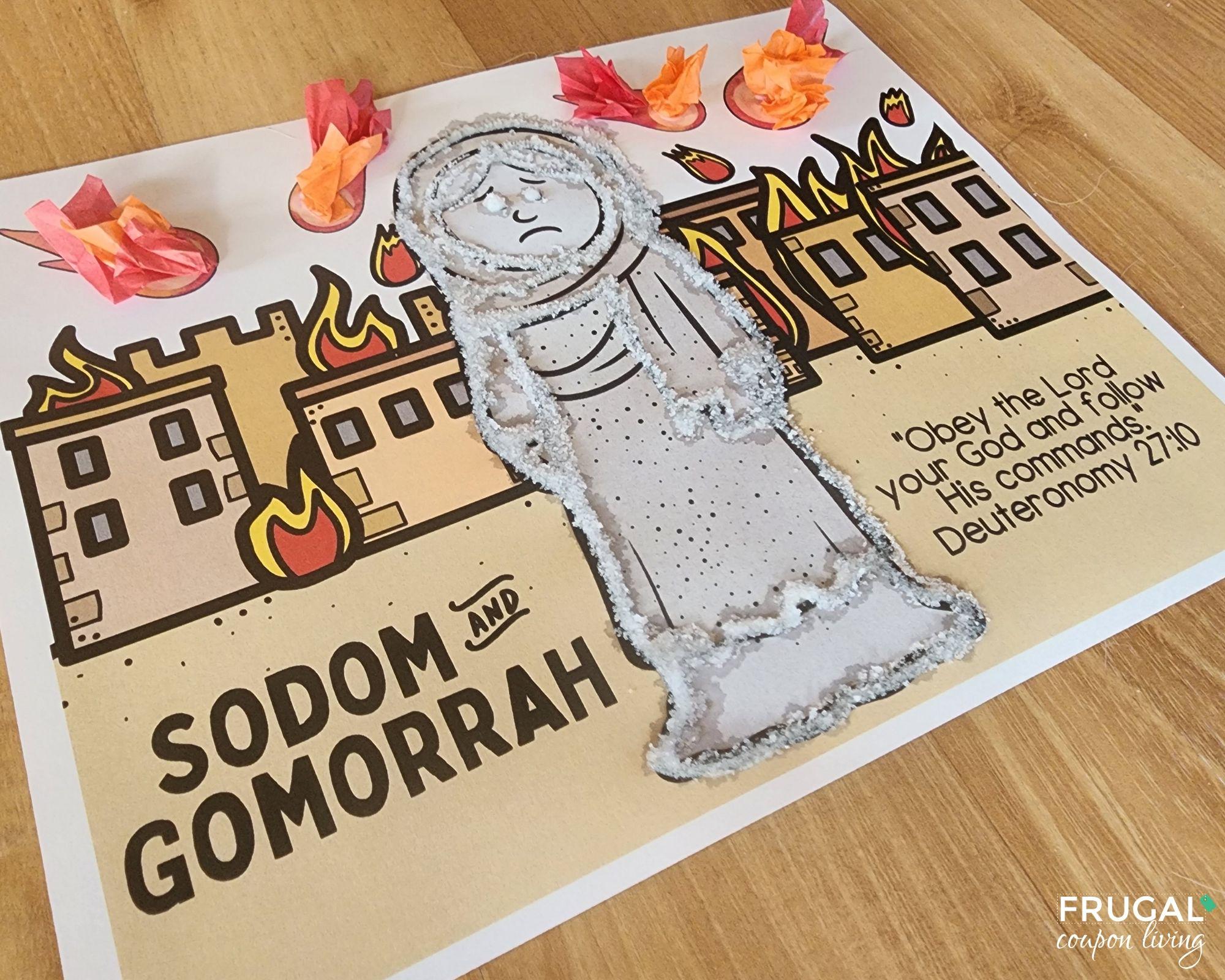 Sodom and Gomorrah Craft, Genesis 18-19 Old Testament Bible Story for ...