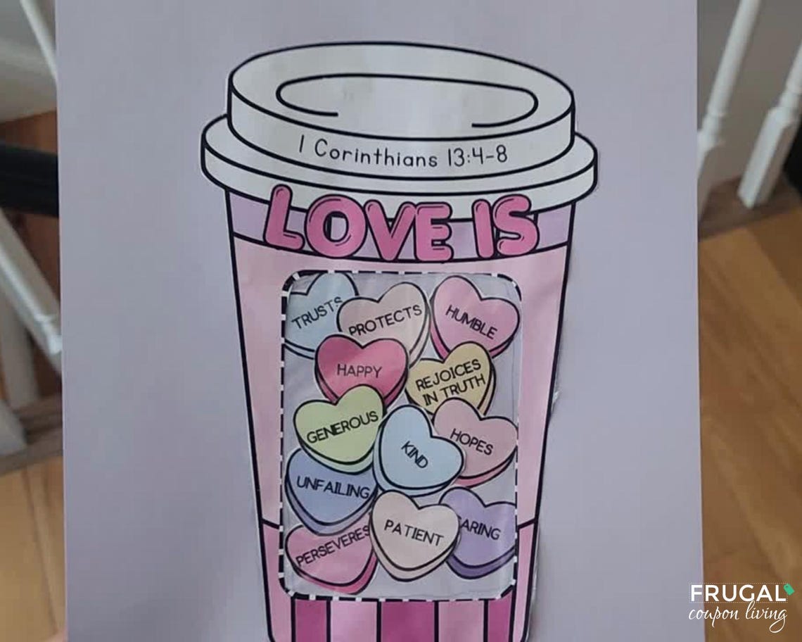 Bible Love Craft for Kids, 1 Corinthians 13:4-8 "love Is..." Valentine ...