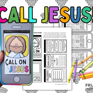 Call on Jesus Cellphone Craft Printable, Talking to Jesus Cell Phone ...