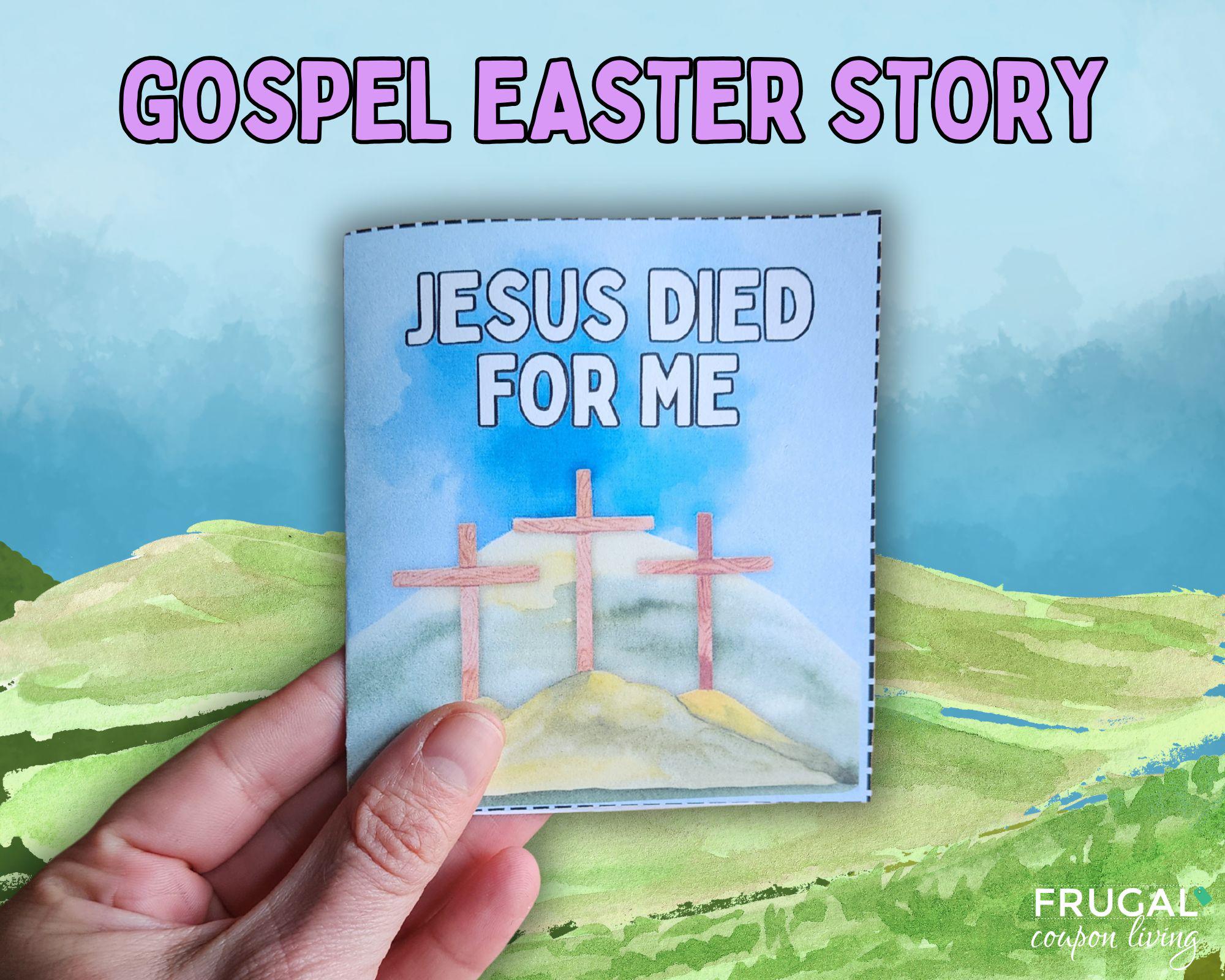 Easter Story Book Craft for Kids, Share the Good News Flipbook ...