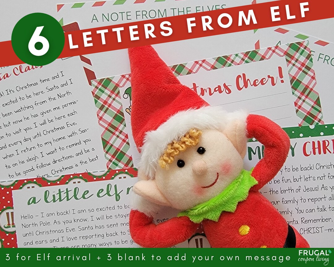 6 Elf Arrival Letters + Blank Elf Notes | Set of 6 Elf Letters to Your ...