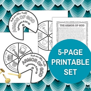 Armor of God Coloring Wheel | Armor of God Sunday School Craft ...